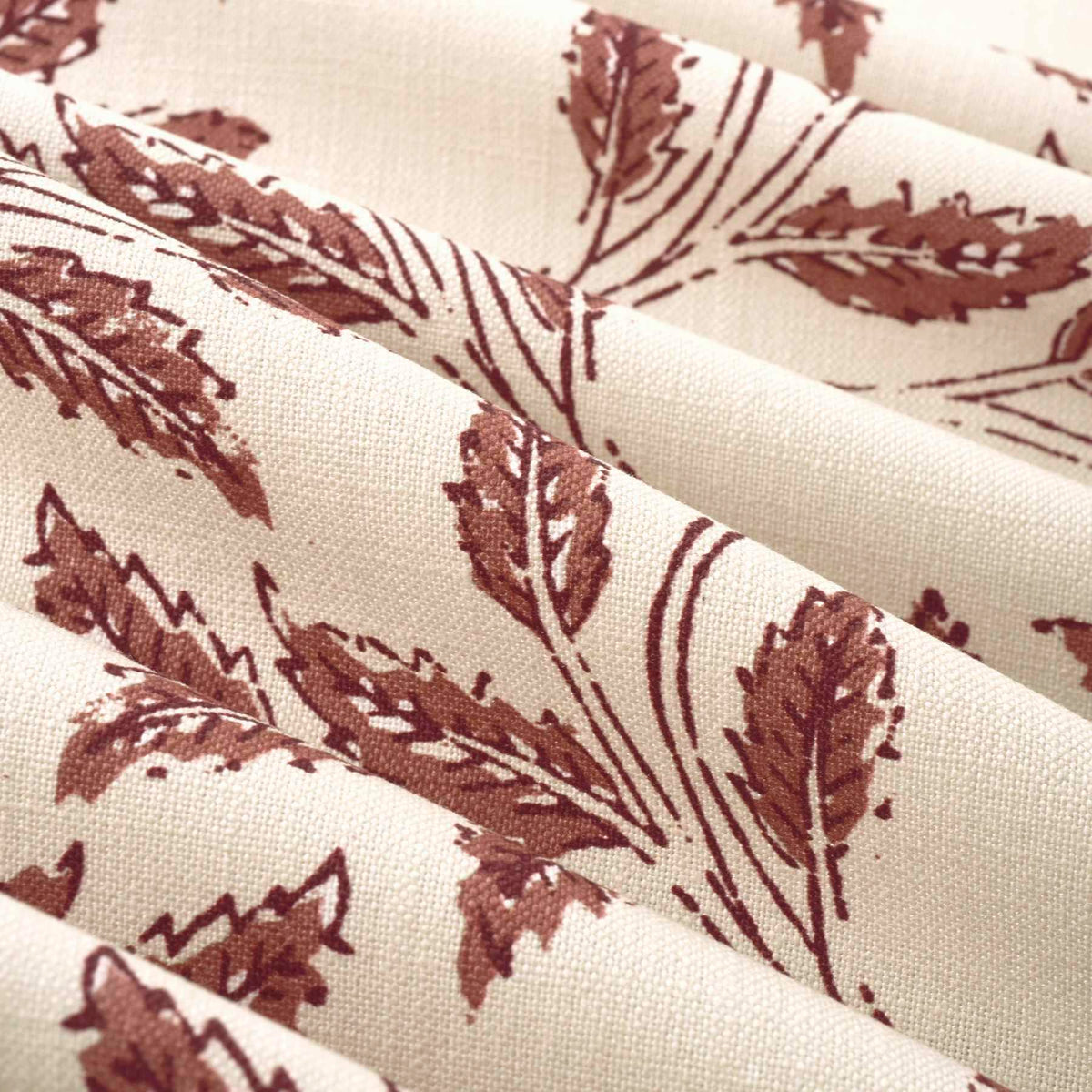 Cream Rusty Red Drapery Fabric | Fabric Bistro | Columbia | South Carolina