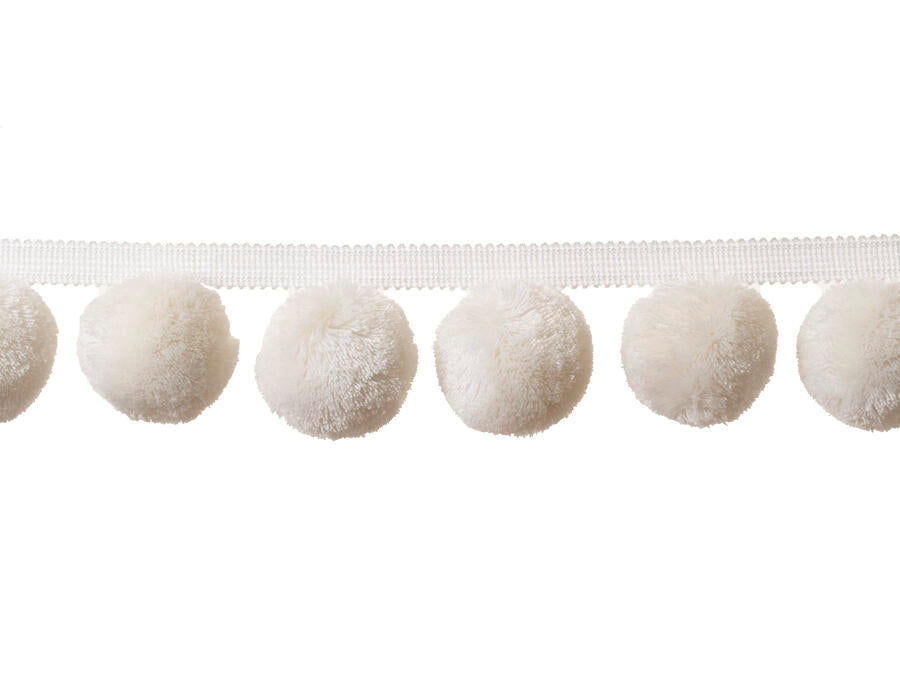 Off White Pom Pom Tape Trim | Fabric Bistro | Columbia | South Carolina