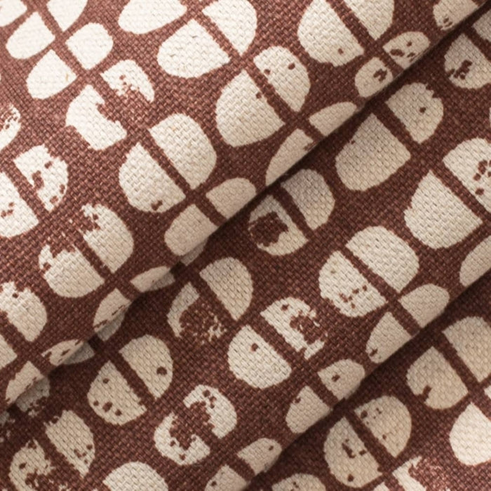 Brown Cream Geometric Upholstery Fabric | Fabric Bistro | Columbia | SC