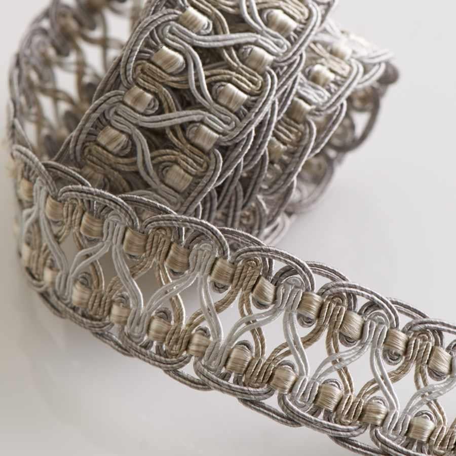 Grey Beige Braid Tape Trim | Fabric Bistro | Columbia | South Carolina