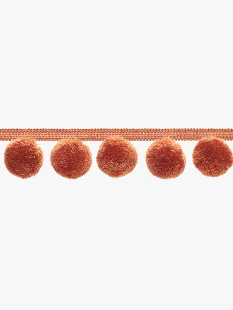 Soft Orange Pom Pom Tape Trim | Fabric Bistro | Columbia | South Carolina