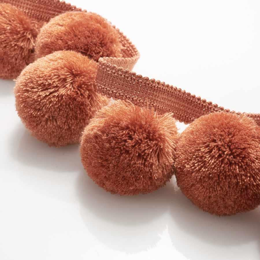 Soft Orange Pom Pom Tape Trim | Fabric Bistro | Columbia | South Carolina