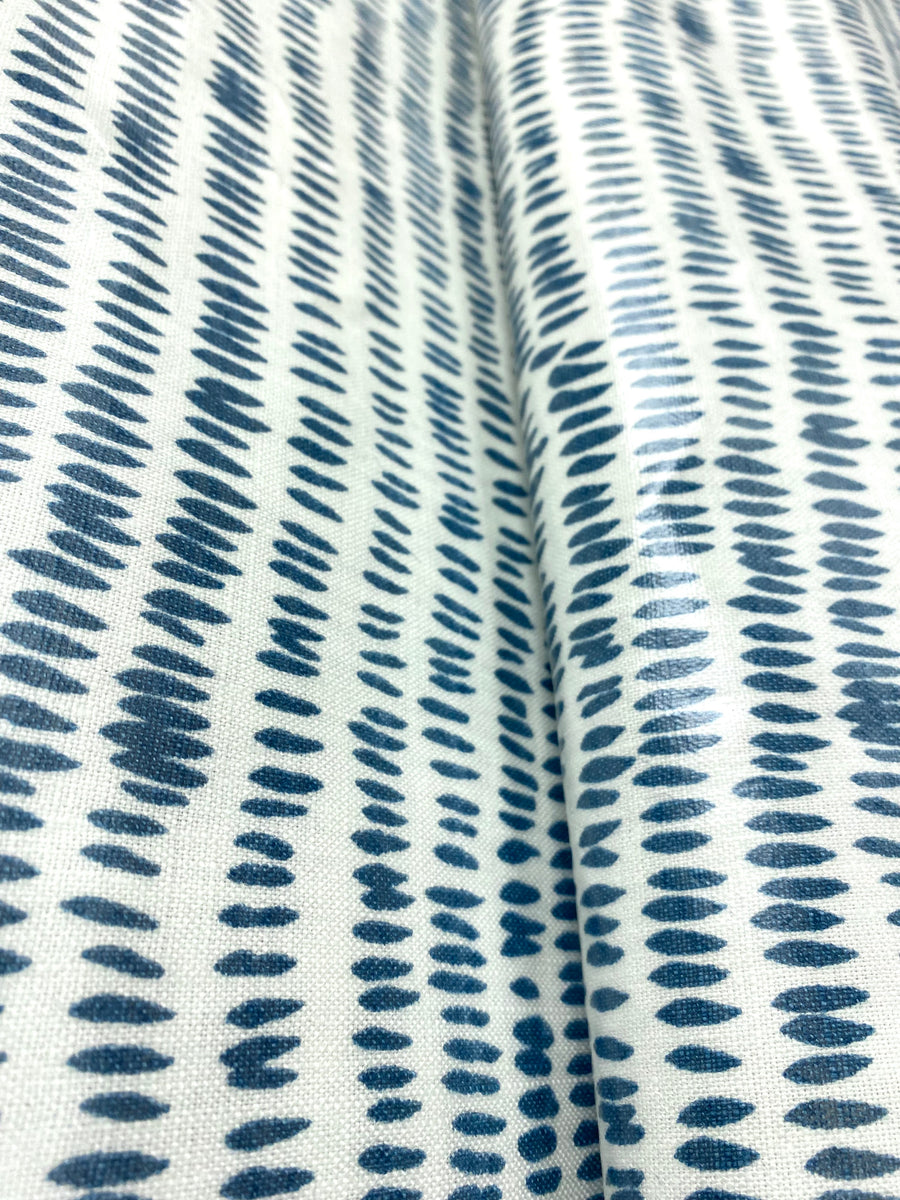 Laminated Rebecca Atwood Dashes Belgian Upholstery Fabric | Columbia ...