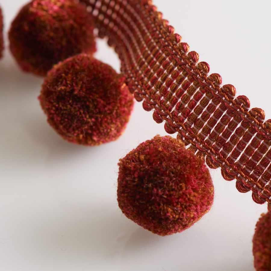 Rusty Red Pom Pom Fringe Tape | Fabric Bistro | Columbia | South Carolina