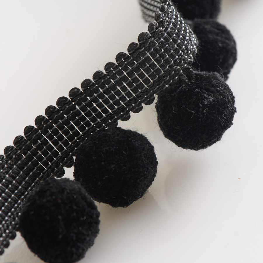 Wide Black Pom Pom Fringe Tape | Fabric Bistro | Columbia | South Carolina