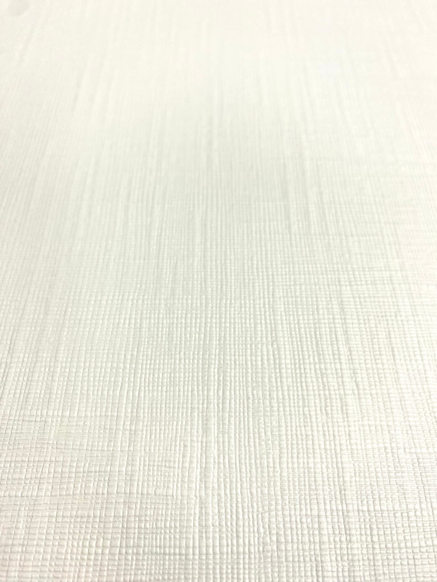 Designer White Faux Linen Upholstery Vinyl| Fabric Bistro | Columbia | SC