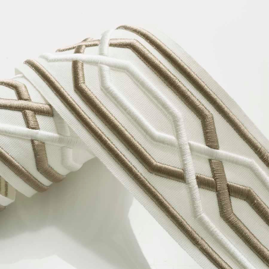 Ivory Taupe Drapery Tape Trim | Fabric Bistro | Columbia | South Carolina