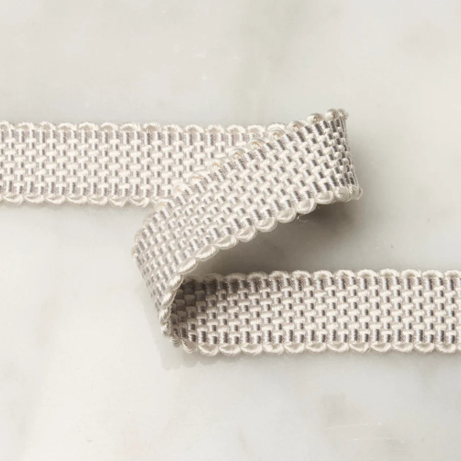 Schumacher Frances Silk Gimp Trim Grey | Fabric Bistro | Columbia ...