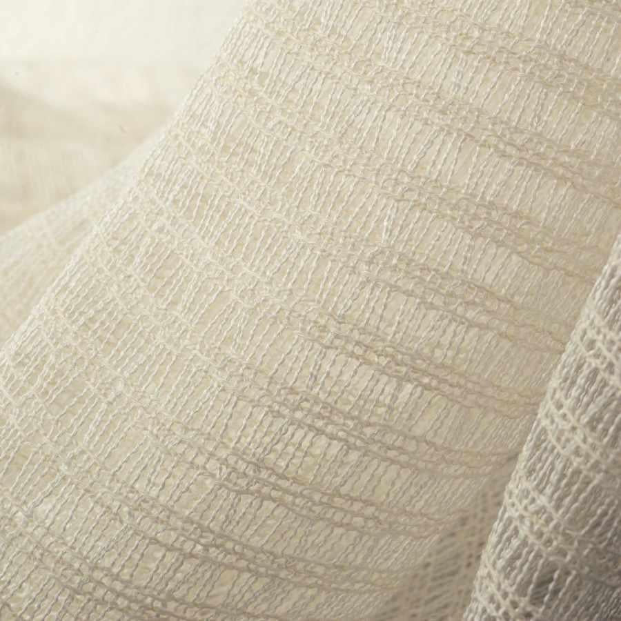 Semi Sheer Oyster Cream Open Weave Drapery Fabric| Fabric Bistro ...