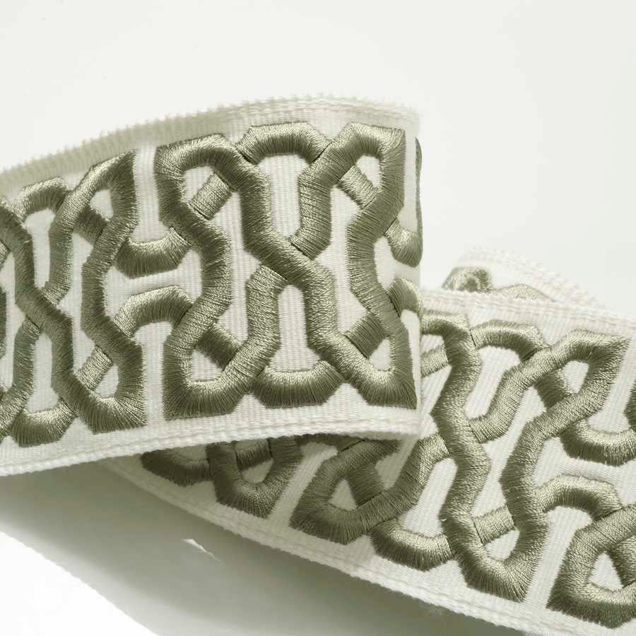 Ivory Olive Green Tape Trim | Fabric Bistro | Columbia | South Carolina