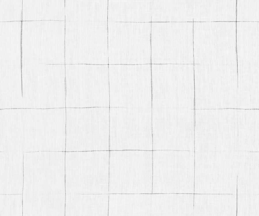 Linen Cream Grey Plaid Drapery Fabric | Fabric Bistro | Columbia | SC