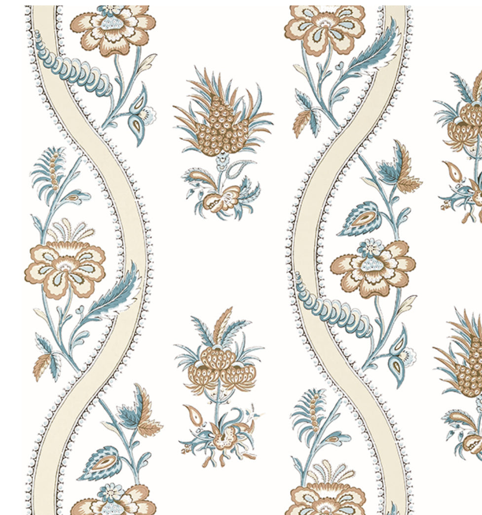 Thibaut Ribbon Floral Drapery Panels | Fabric Bistro | Columbia | South ...