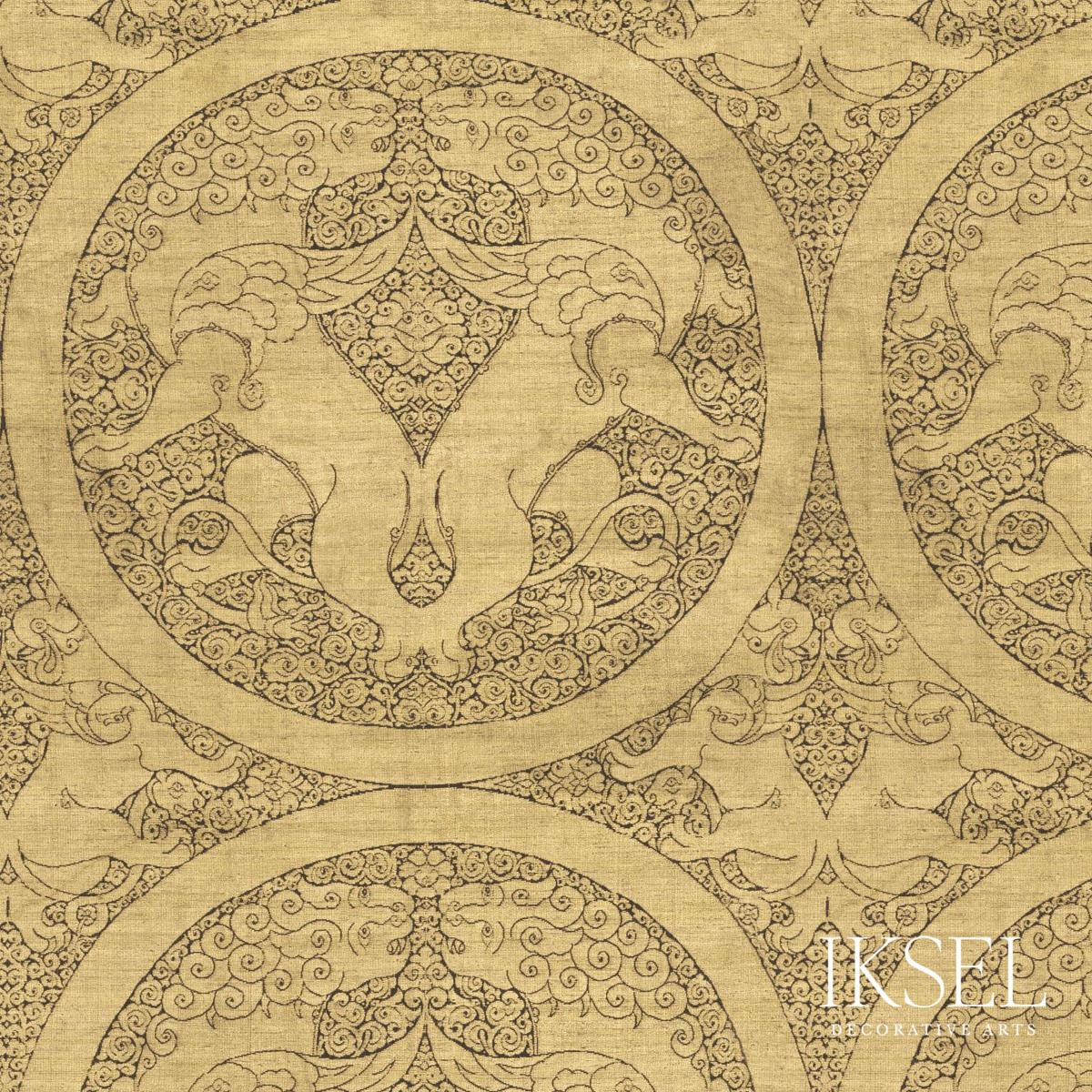 Schumacher Ogodei Lions Fabric Original | Fabric Bistro | Columbia ...