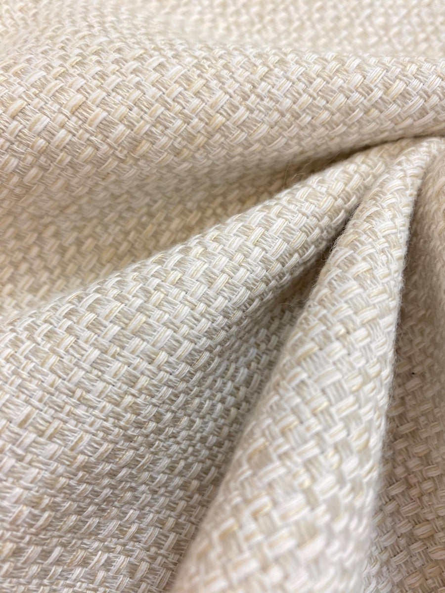 Cream Grey MCM Tweed Upholstery Fabric | Fabric Bistro | Columbia | SC