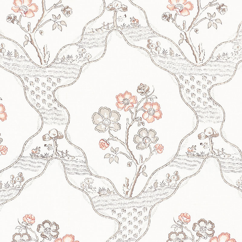 Schumacher Marella Fabric Rose | Fabric Bistro | Columbia | South Carolina
