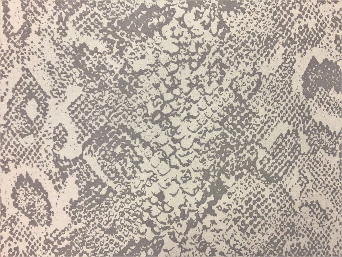 Gray Charcoal Nylon Snake Print Fabric | Fabric Bistro | Columbia ...