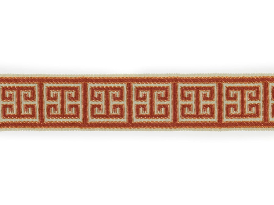 2.5" Rusty Red Greek Key Tape Trim | Fabric Bistro | Columbia | South ...