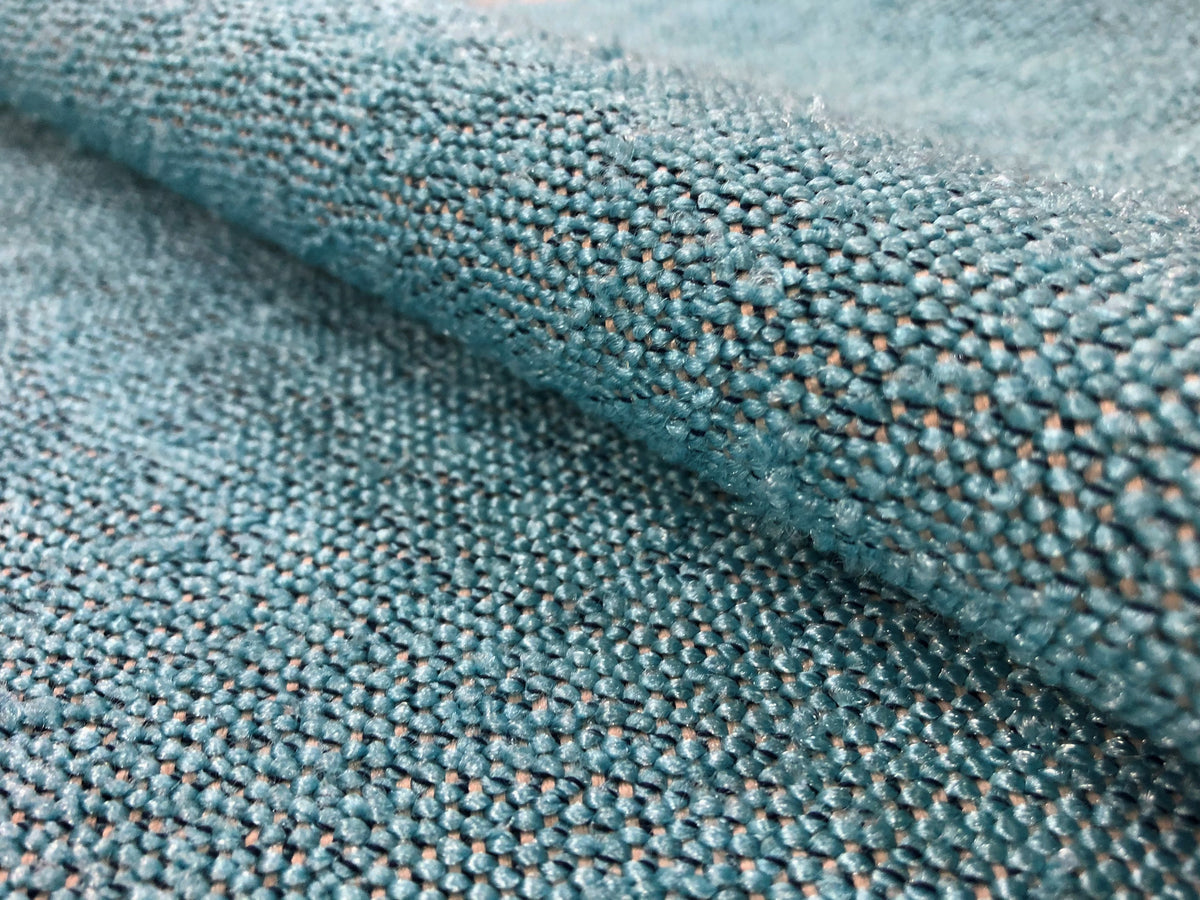 Aqua Blue Boucle Upholstery Fabric | Fabric Bistro | Columbia | South ...