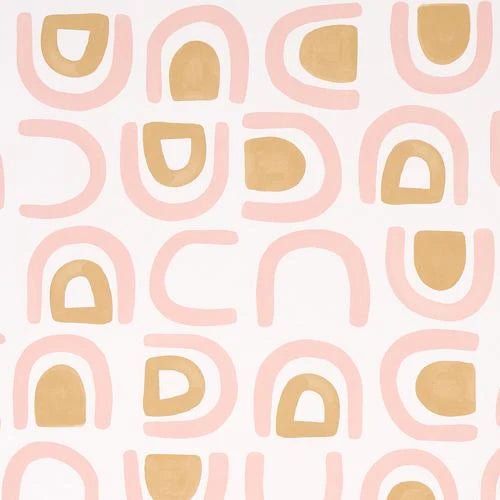 Schumacher Threshold Wallpaper Salt & Ochre | Fabric Bistro | Columbia ...