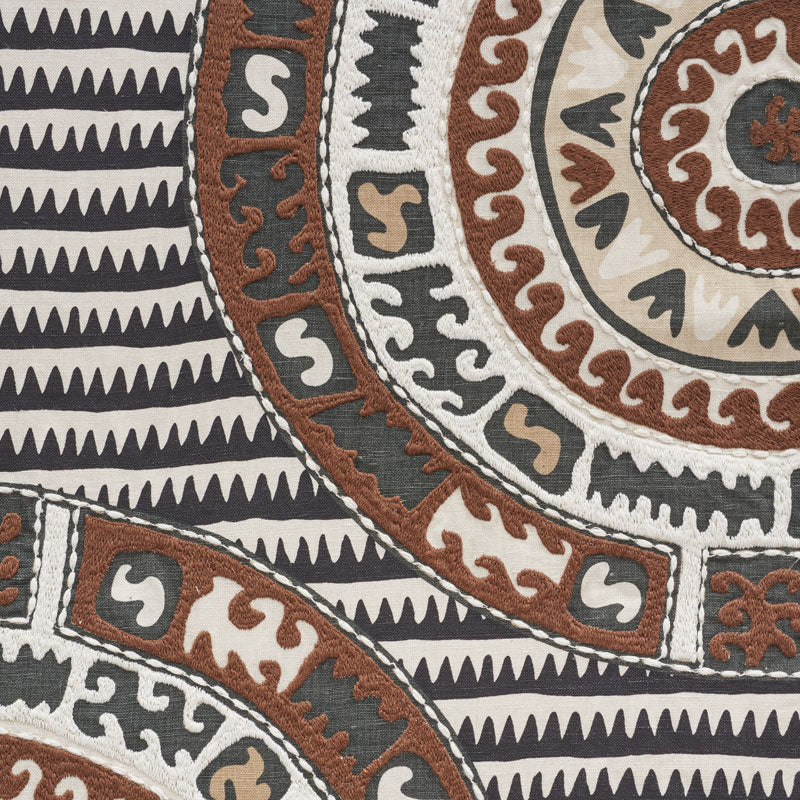 Schumacher Corfu Fabric | Black Neutral Fabric Bistro | Columbia ...