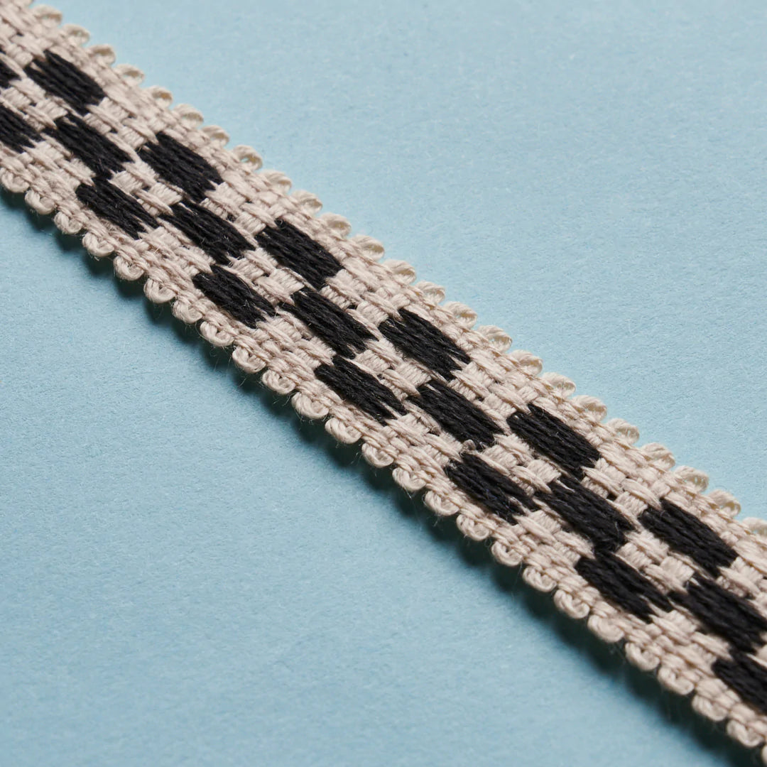 Schumacher Crawford Check Tape Narrow Basalt | Fabric Bistro | Columbia ...