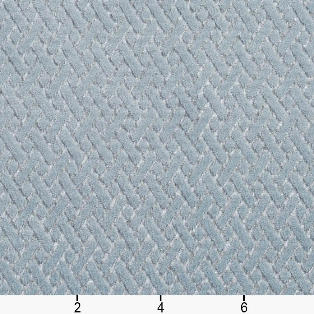 Upholstery Drapery Velvet Basketweave Fabric Light Blue | Fabric Bistro ...