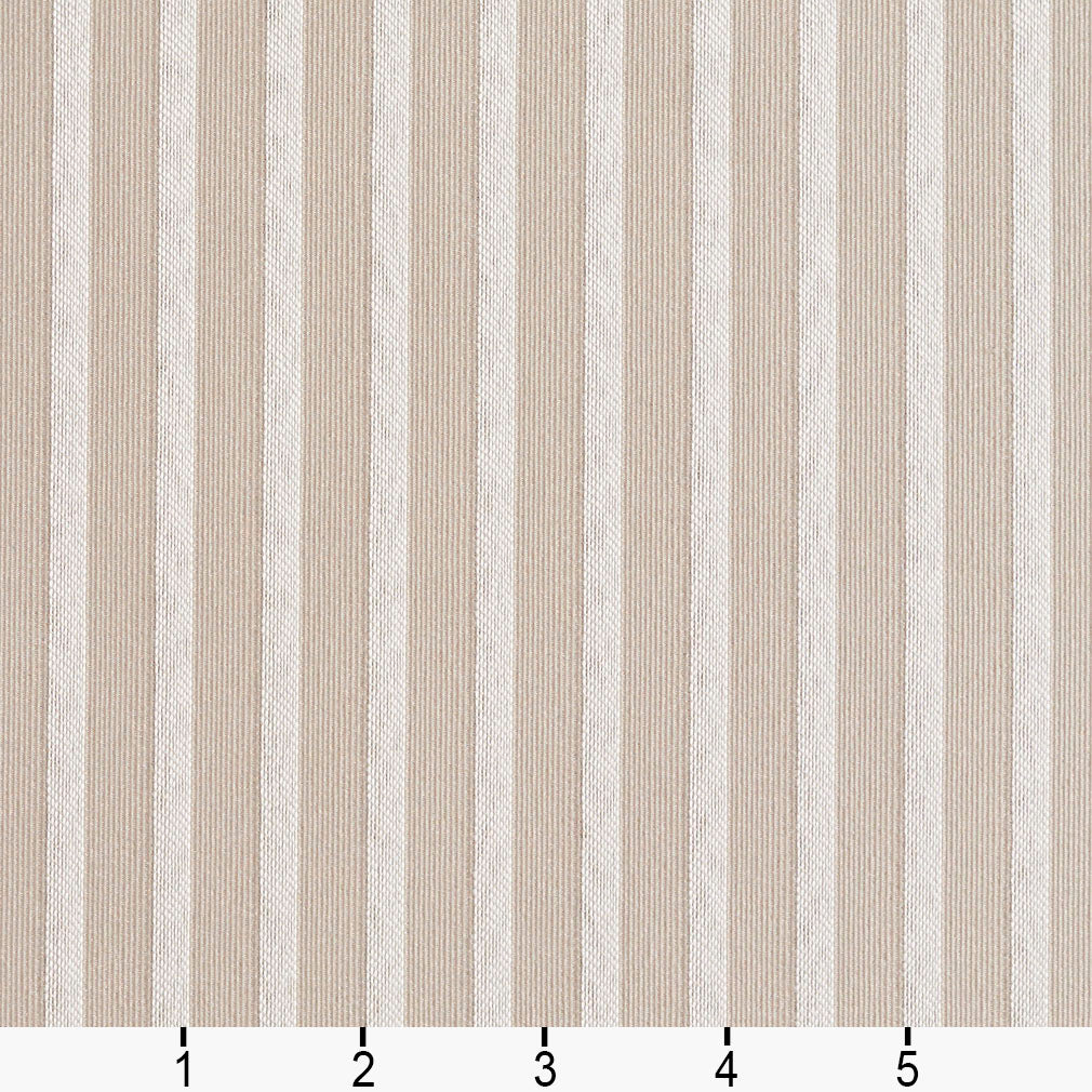 Heavy Duty Upholstery Fabric Beige Linen Stripe | Fabric Bistro ...
