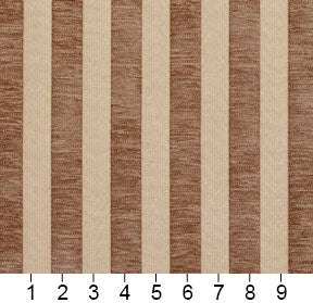 Chenille Brown Cream Stripe Upholstery Fabric | Fabric Bistro ...