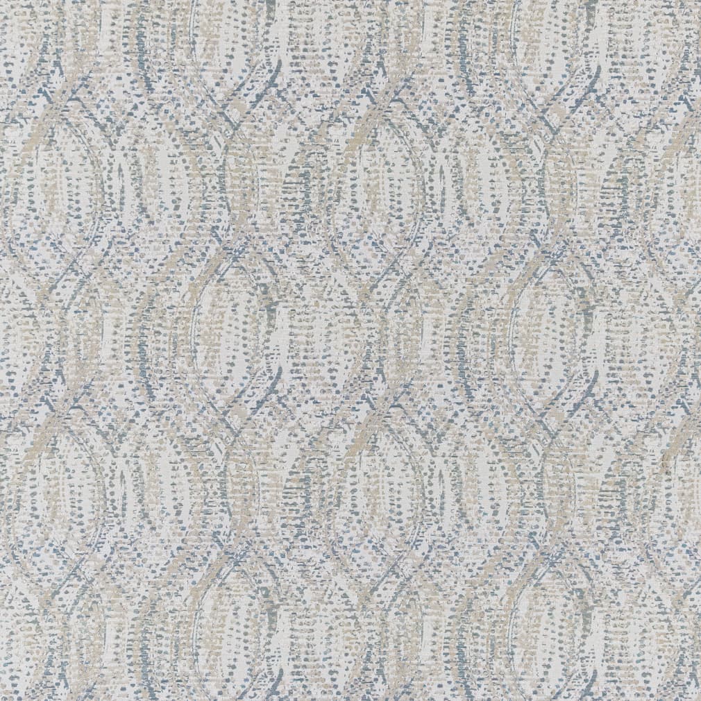 Light Blue Beige Geometric Stain Resistant Upholstery Fabric | Fabric ...