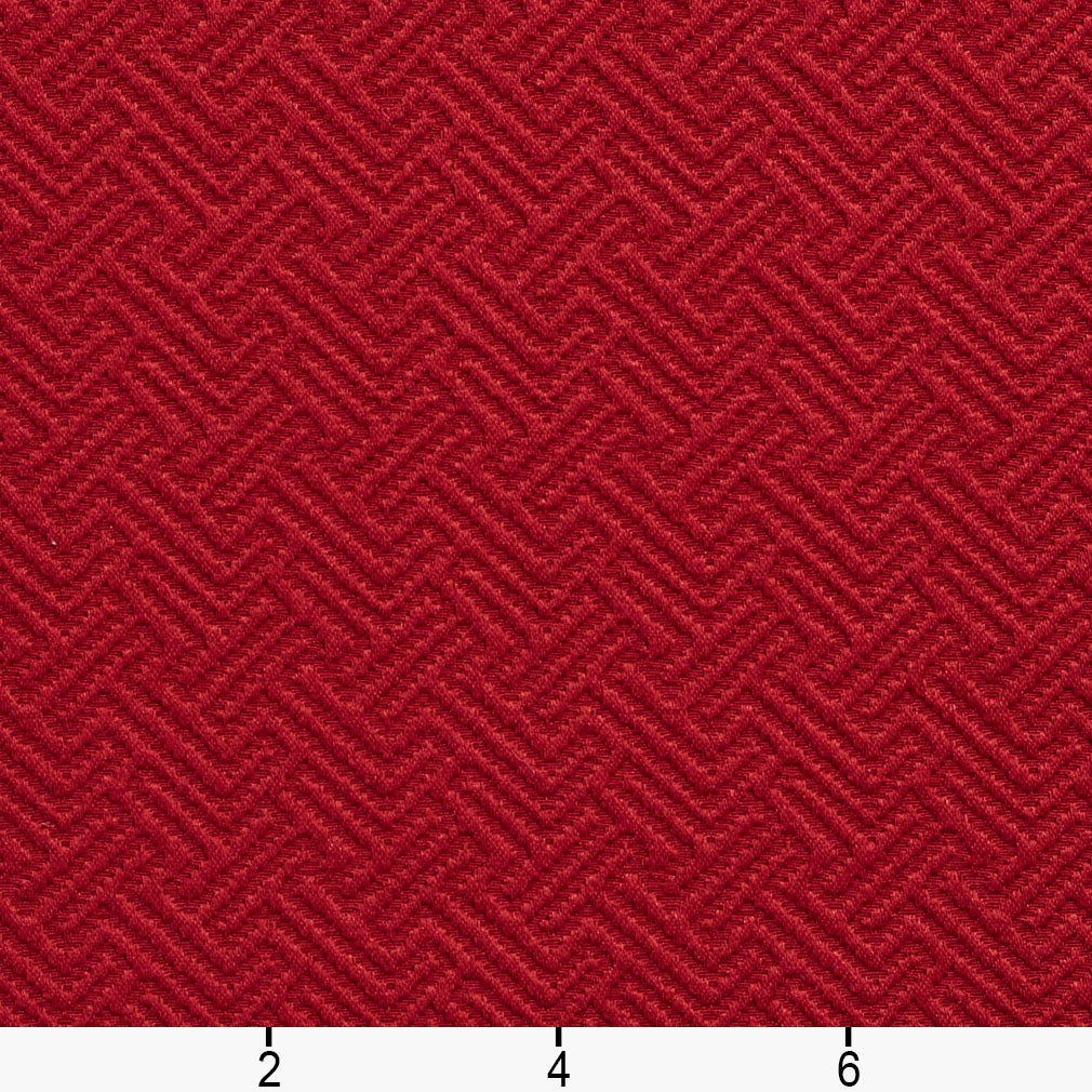 Upholstery Drapery Fret Fabric Red | Fabric Bistro | Columbia | South ...