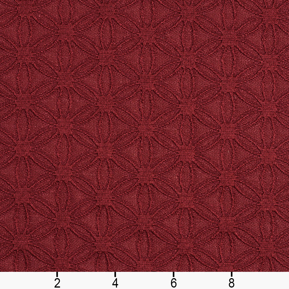Upholstery Geometric Fabric Dark Red Ruby Charm | Fabric Bistro ...