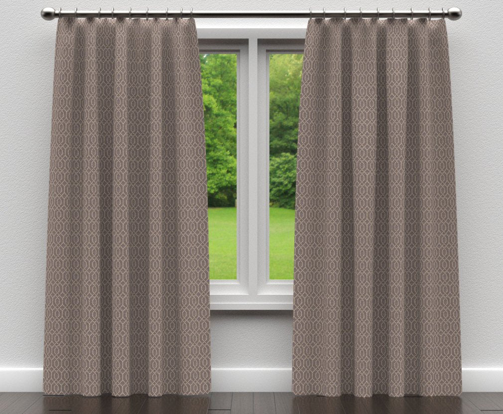 Heavy Duty Geometric Trellis Upholstery Drapery Fabric Gray | Fabric ...