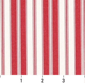 Essentials Outdoor Red White Crimson Classic Stripe Upholstery Fabric ...
