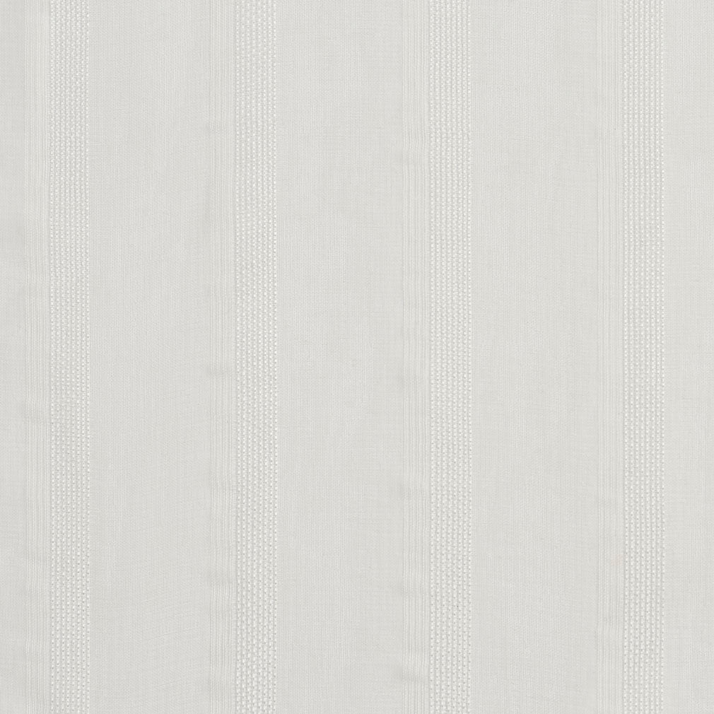 Sheer Performance Drapery Stripe Fabric Ivory | Fabric Bistro ...