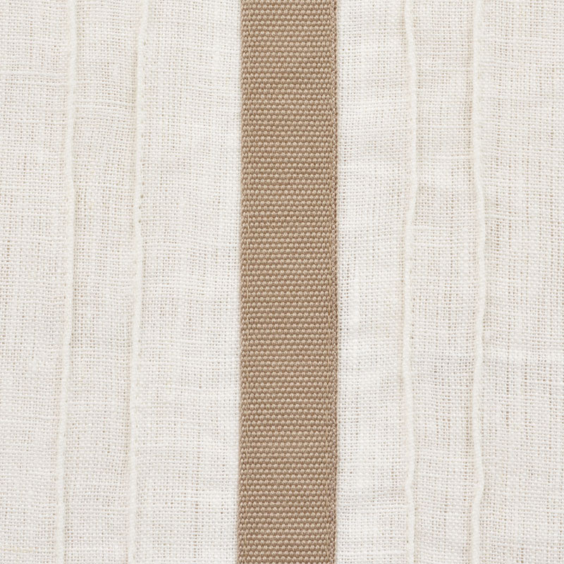 Schumacher Stripe Applique Sheer | Tan Fabric Bistro | Columbia | South ...