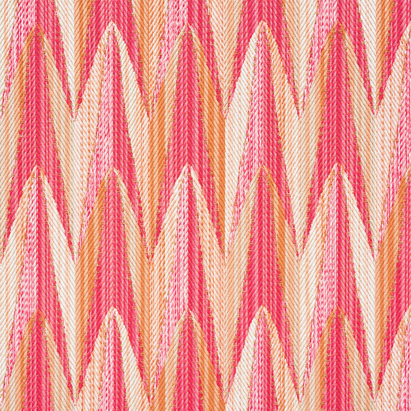 Schumacher Verdant Fabric Pink & Orange | Fabric Bistro | Columbia ...
