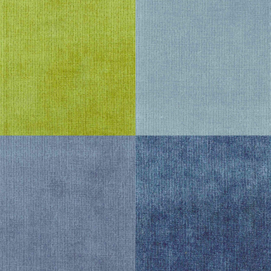 Water Repellent MCM Green and Blue Velvet Upholstery Drapery Fabric ...