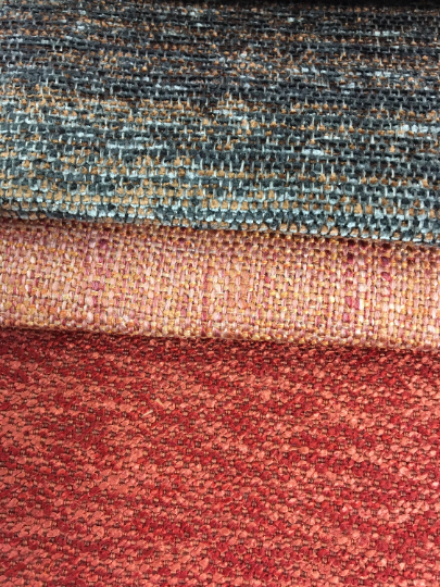 Orange Grey Tweed Coral Orange Tweed Red Orange Tweed Upholstery Fabri ...