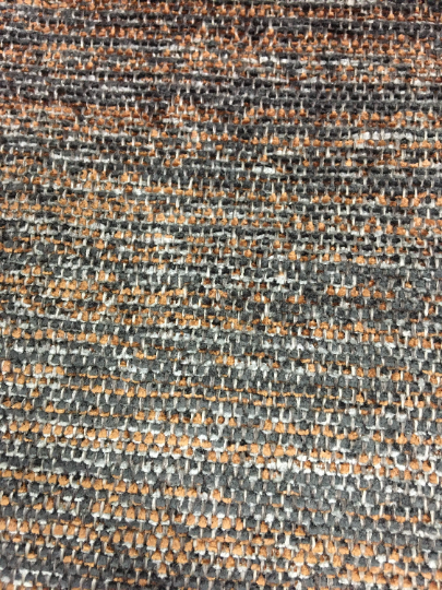 Orange Grey Tweed Coral Orange Tweed Red Orange Tweed Upholstery Fabri ...