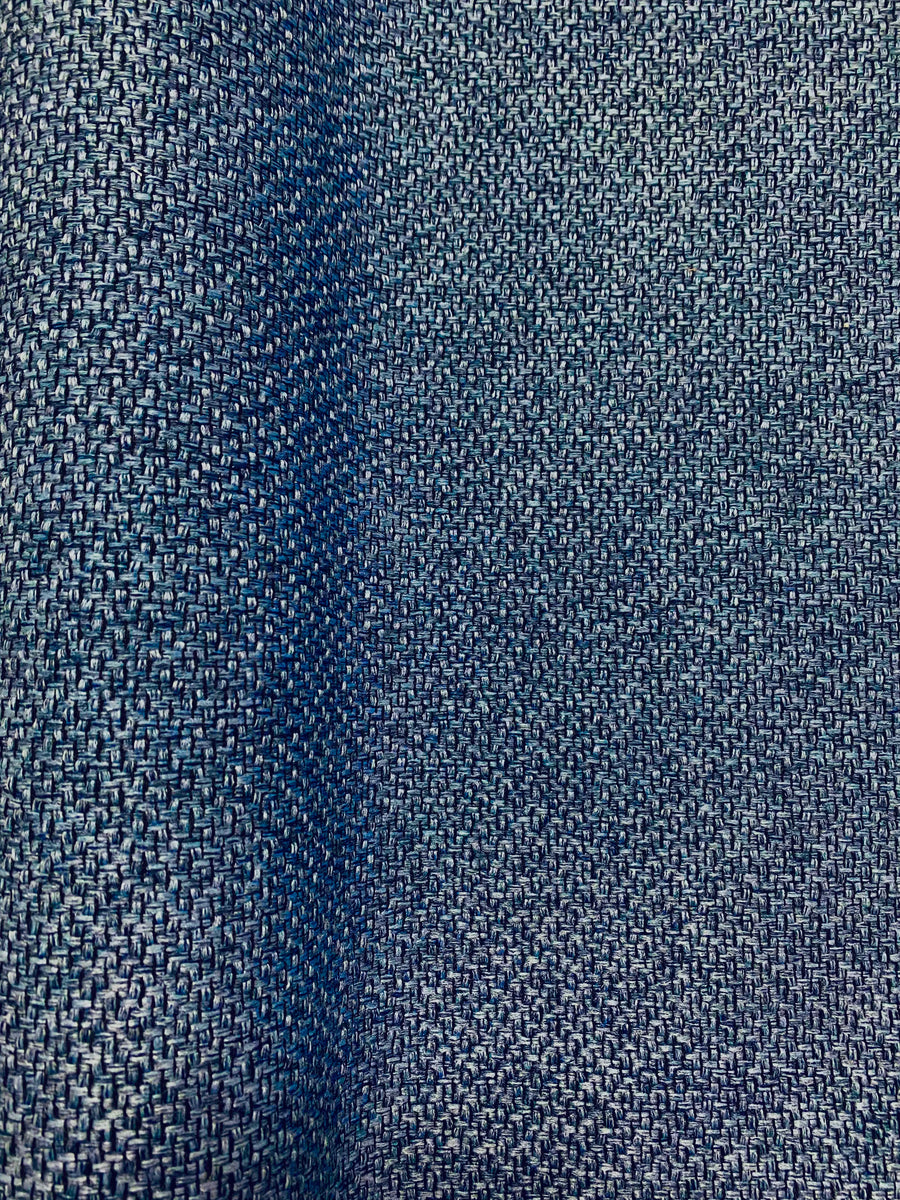 Navy Blue MCM Tweed Upholstery Fabric | Fabric Bistro | Columbia | SC