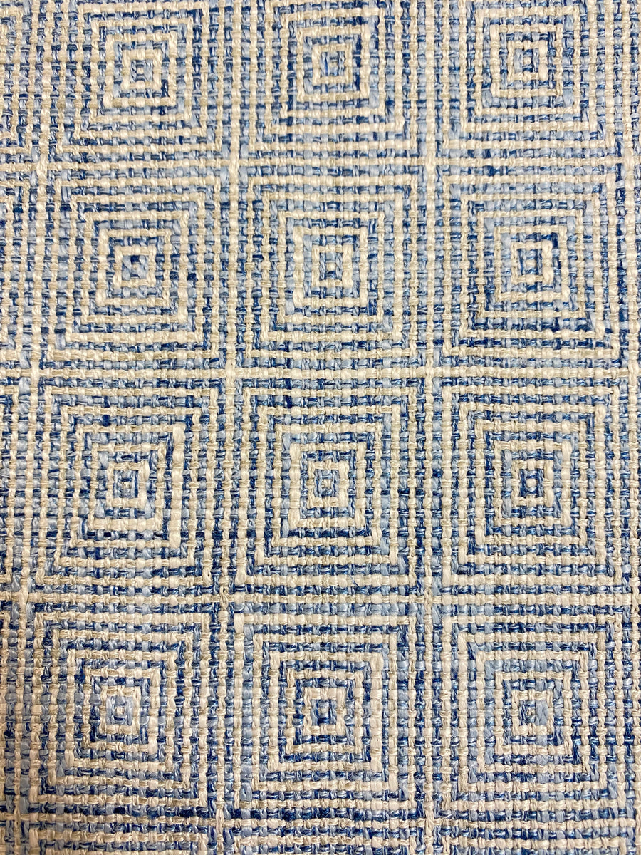 Taupe Blue Tweed Geometric Upholstery Fabric | Fabric Bistro | Columbia ...