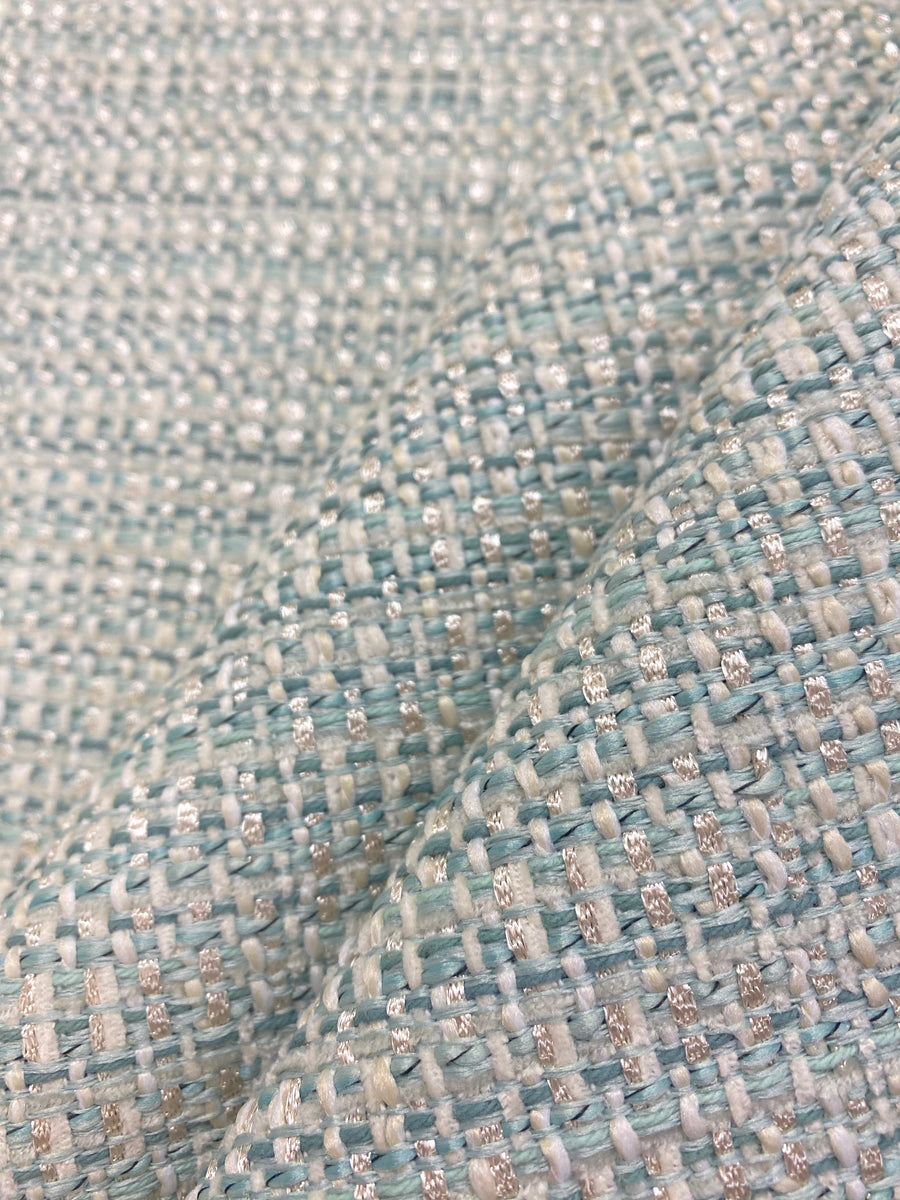 Seafoam Aqua Tweed Upholstery Fabric | Fabric Bistro | Columbia | South ...