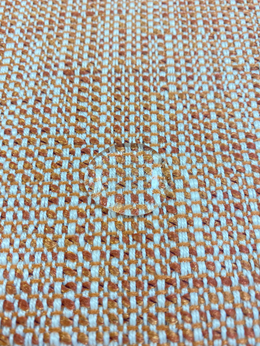 Orange Tweed Upholstery Fabric | Fabric Bistro | Columbia | South Carolina
