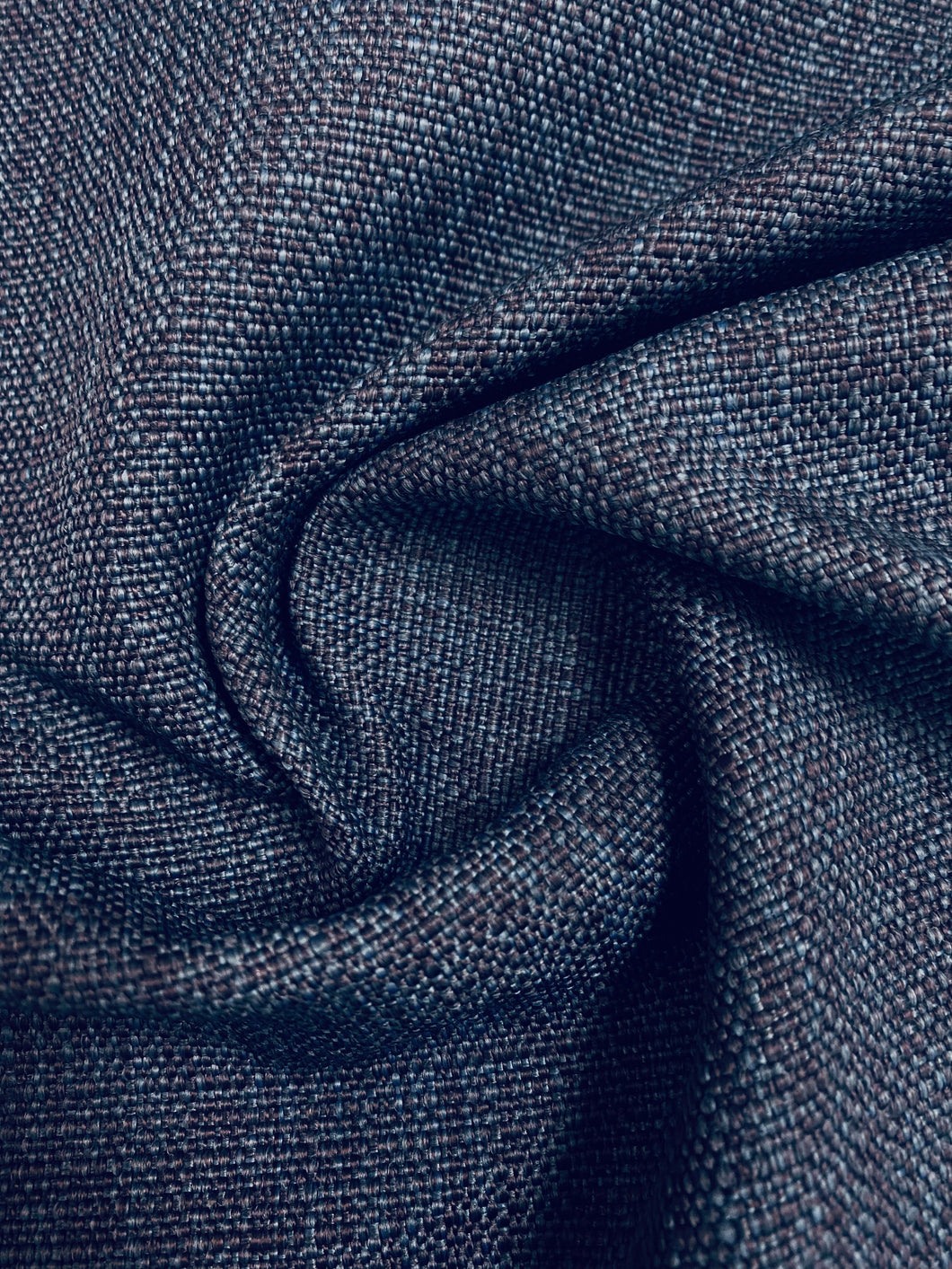 Navy Blue Tweed MCM Upholstery Fabric | Fabric Bistro | Columbia | SC