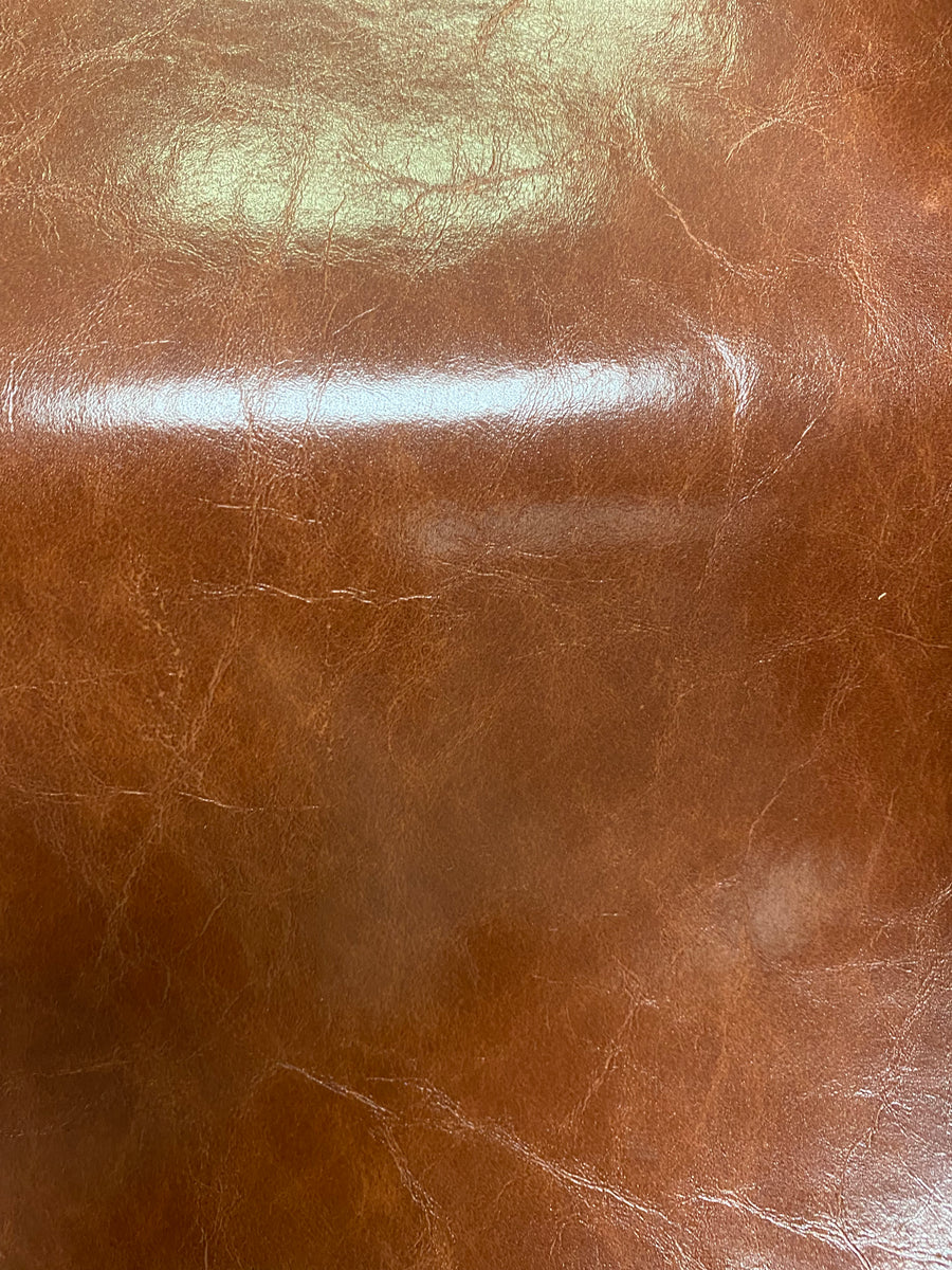 Cognac Brown Faux Leather Vinyl | Fabric Bistro | Columbia | South Carolina