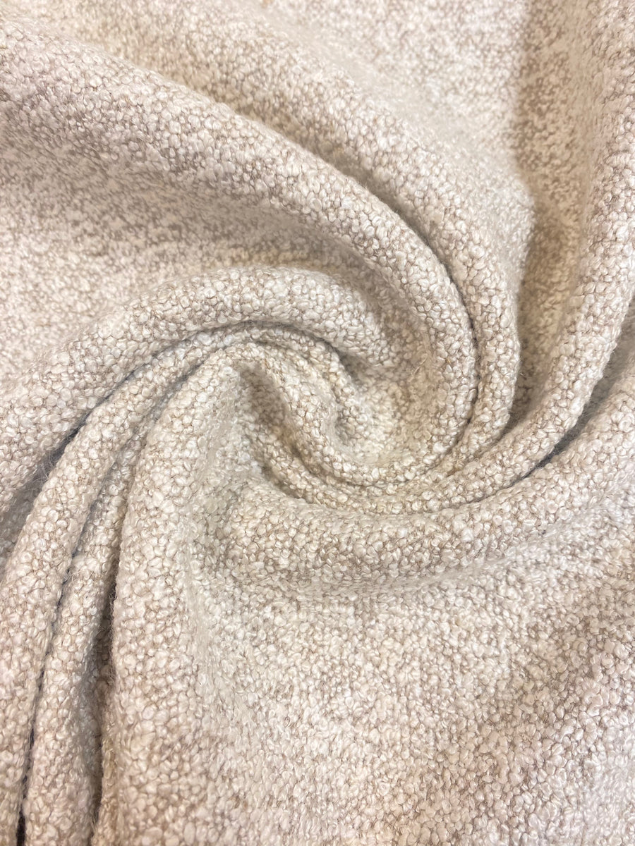 Beige Wool Boucle Upholstery Fabric | Fabric Bistro | Columbia | SC