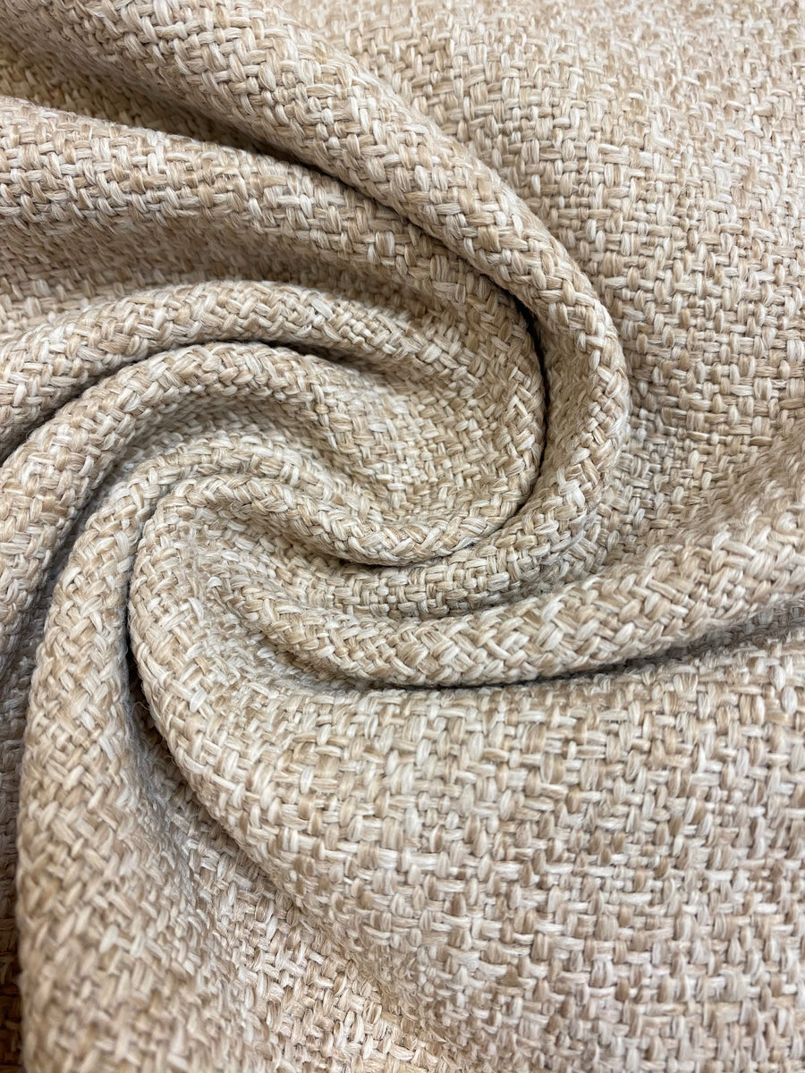 Beige Woven Tweed Upholstery Fabric | Fabric Bistro | Columbia | SC
