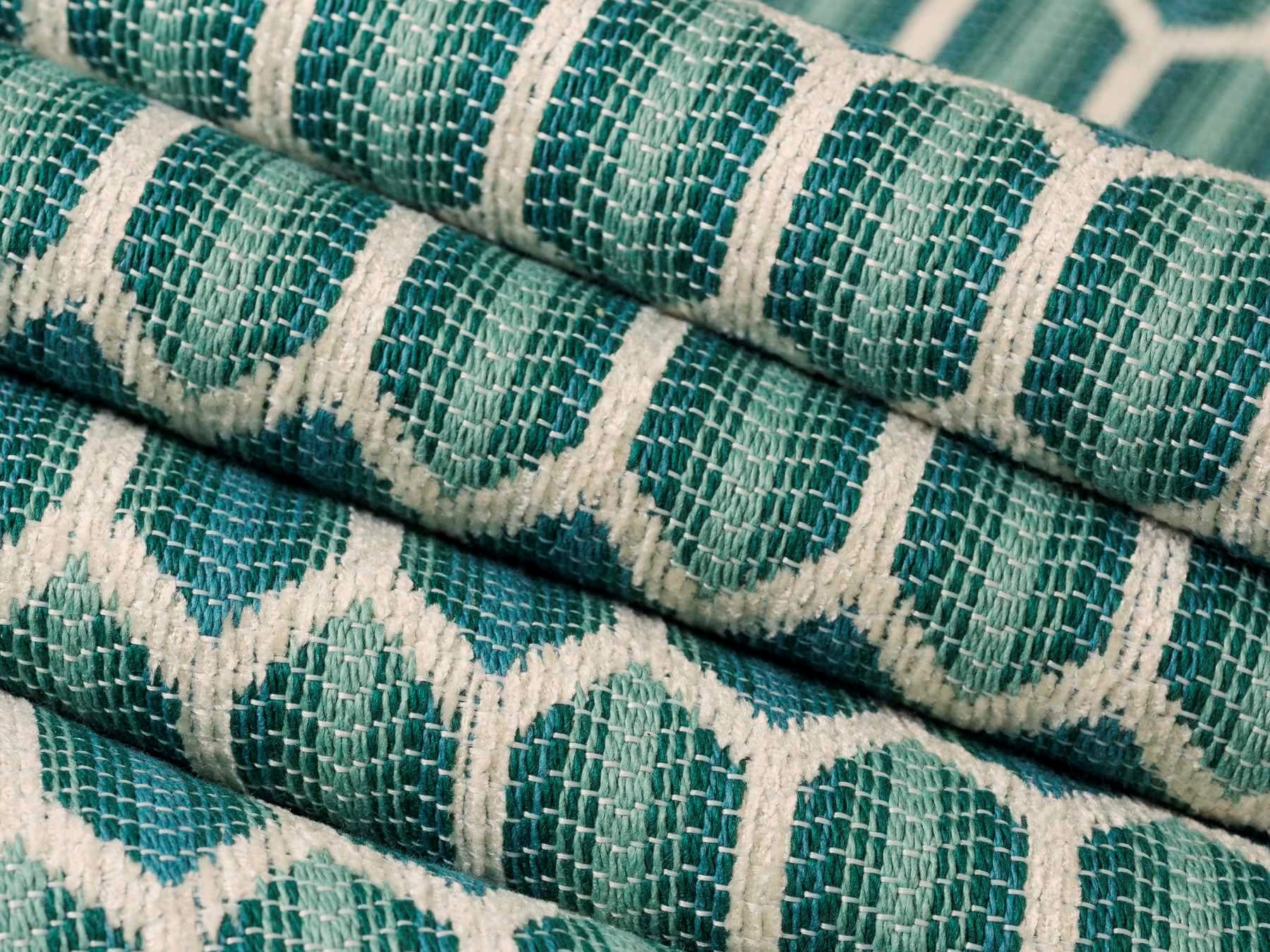 teal pattern fabric
